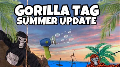 Gorilla Tag Summer Update Cosmetics And New Map Showcase Youtube