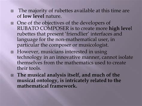 Ppt Rubato Composer And Its Pedagogical Use To Transmit Advanzed