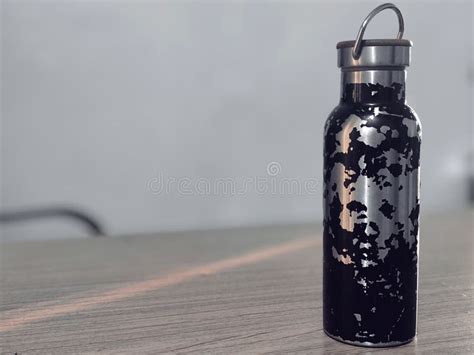 Drink Bottles On The Office Work Desk Stock Image Image Of Drink