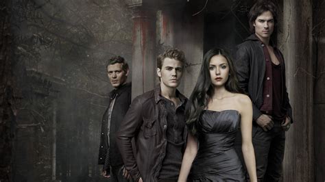 Download The Vampire Diaries Characters In A Forest Wallpaper