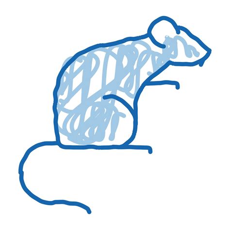 Rat Doodle Icon Hand Drawn Illustration 17794572 Vector Art At Vecteezy