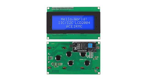 aceirmc 3pcs iic i2c twi serial lcd 2004 20x4 display screen blue iic i2c module interface
