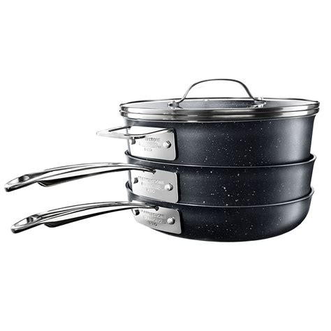 Granitestone 10 Piece Stackmaster Stackable Cookware Set