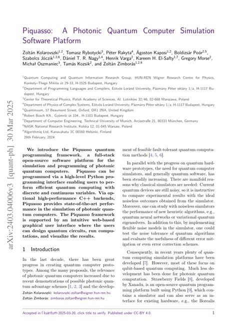 pdf piquasso a photonic quantum computer simulation software platform