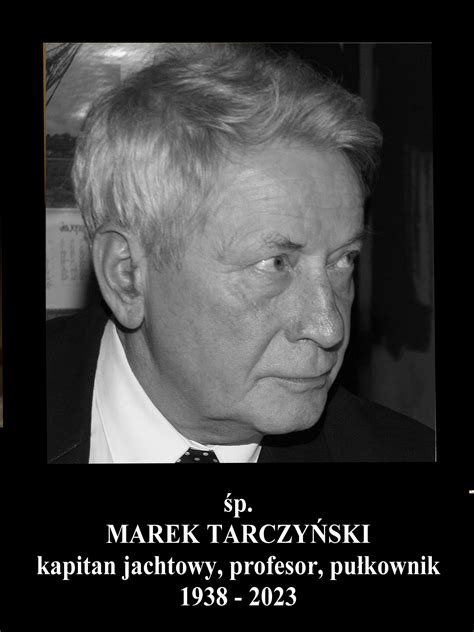 Nie żyje Dr Marek Tarczyński Rynek Książki