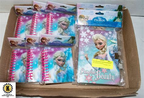 Flat Of Disney Frozen Journal And Locking Diarys