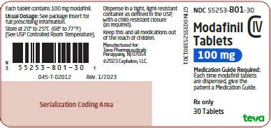 Dailymed Modafinil Tablet