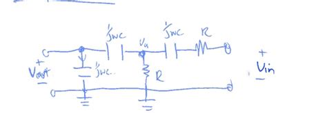Transfer Function Of Circuit Composed Of Resistors And Capacitors