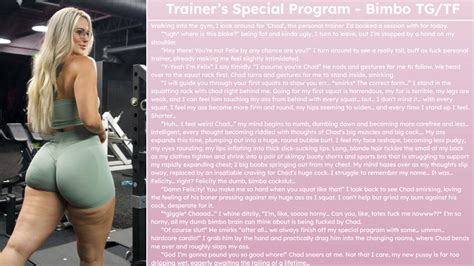 Trainers Special Program Bimbo Tgtf By Melissatg On Deviantart