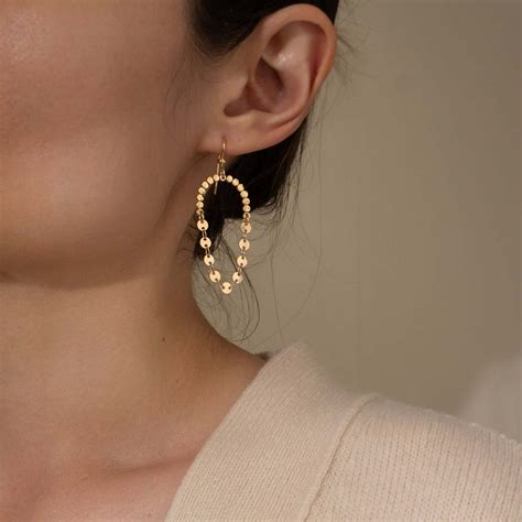 Hammered Dangle Earrings In 14k Gold Filled Kate Koel