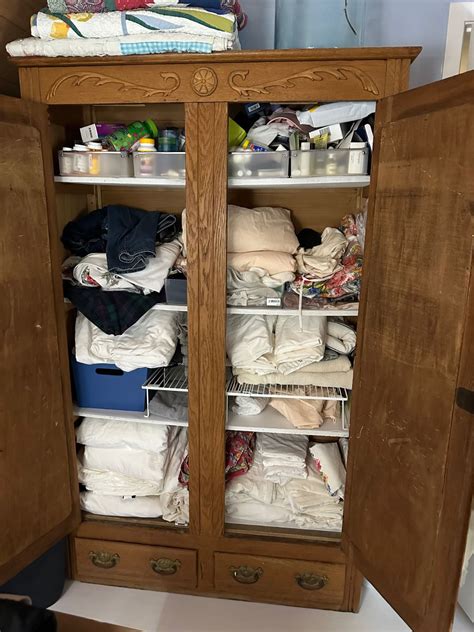 Living Large In A Small House Llc Turning An Antique Armoire Into Clothing Storage