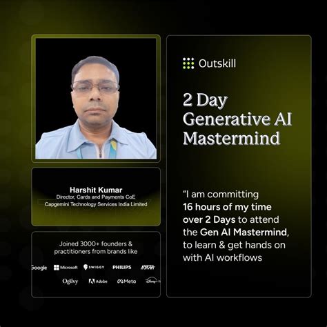 Generativeai Ailearning Outskill Professionaldevelopment Harshit
