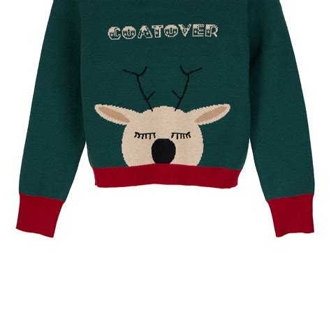 Cok0137 Reindeer Knitting Top