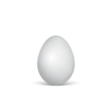 Premium Vector White Egg On A White Background Healthy Food Easter