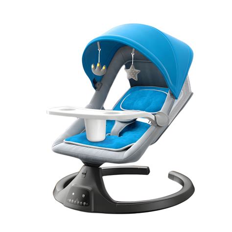 Modern Metal Rocking Height Adjustable Oval Bassinet With Remote