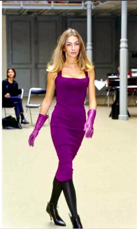 Azzedine Alaia F W 1992 Runway Vintage Fitted Open Back Midi Dress For