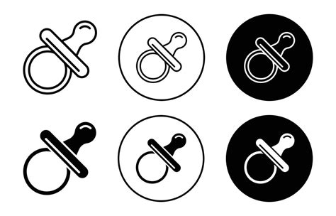 Nipple Icon Logo Collection Set Vector Art At Vecteezy