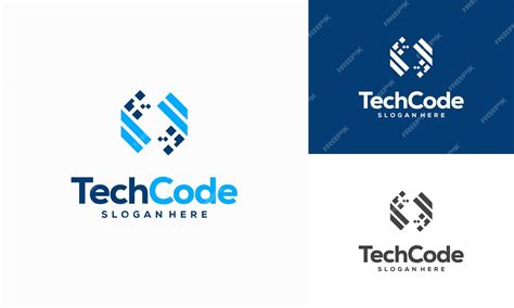 Premium Vector Modern Coding Logo Designs Concept Vector Programmer