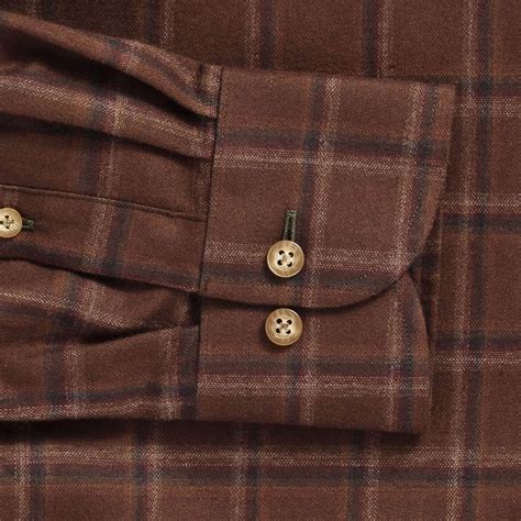 The Rustic Brown Woodly Plaid Custom Shirt Ledbury
