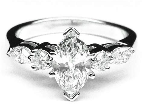 Marquise Diamond Engagement Ring Marquise Đồ Hóa Trang Hoa Đồ Họa