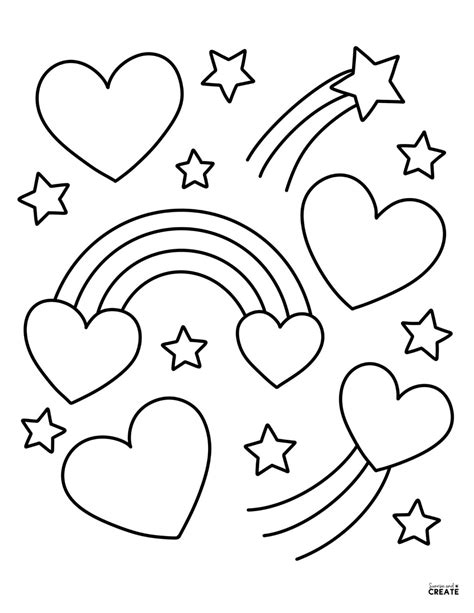Heart Coloring Pages Free Printables
