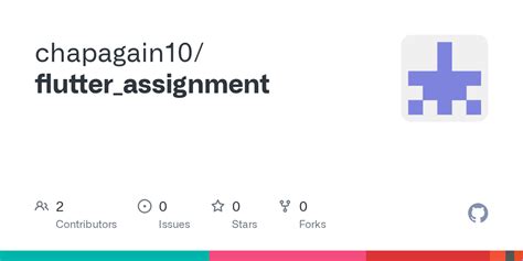 Github Chapagain10flutterassignment Github Chapagain10flutterassignment