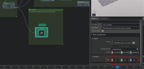 how to read and write variable in omniverse composer action graph