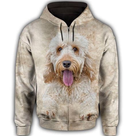 Cockapoo Cute Face All Over Print Zip Hoodie Sweatshirt The Happy Wood
