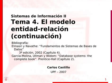 Pdf Bases De Datos Parte 410 Modelo Er Continuación Dokumentips