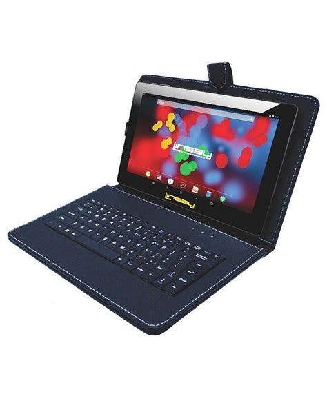Linsay New 101 Tablet Bundle With Black Keyboard Case Folio Design