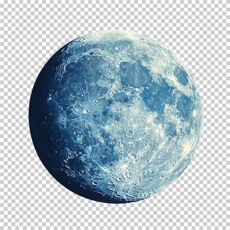 Premium Psd World Moon Day Mid Autumn Festival Blue Moon Isolated On