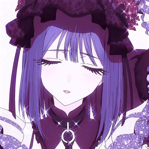 Shizuku Kuroe My Dress Up Darling Purple Anime 2020 Glitter Anime