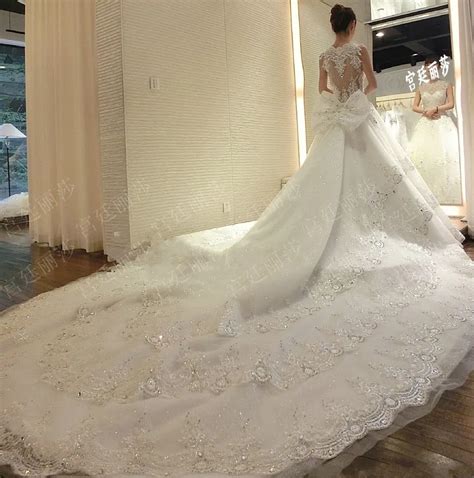 Wedding Dresses With Long Trains Prices Bestweddingdresses