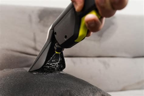 Premium Photo Dry Cleaning Extractor Machine Is Spraying Water And