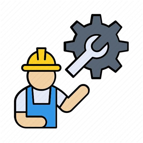 Industry Production Worker Employee Construction Tool Icon