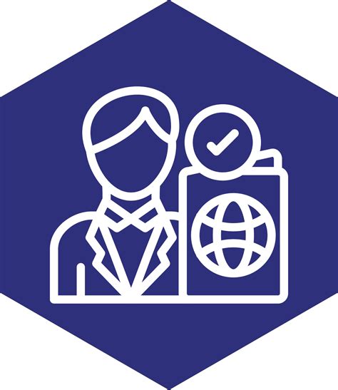 Passport Control Vector Icon Design 23318730 Vector Art At Vecteezy