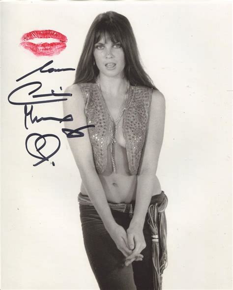 Sold Price Caroline Munro Kiss Bond Girl And Actress Caroline Munro