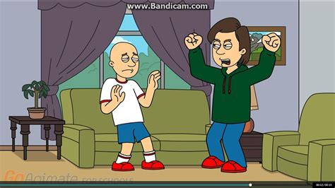 Classic Caillou Turns His Dad Into A Giant Grounded Youtube