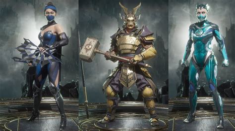 Mortal Kombat 11 All Character Costumes Outfits Skins Showcase