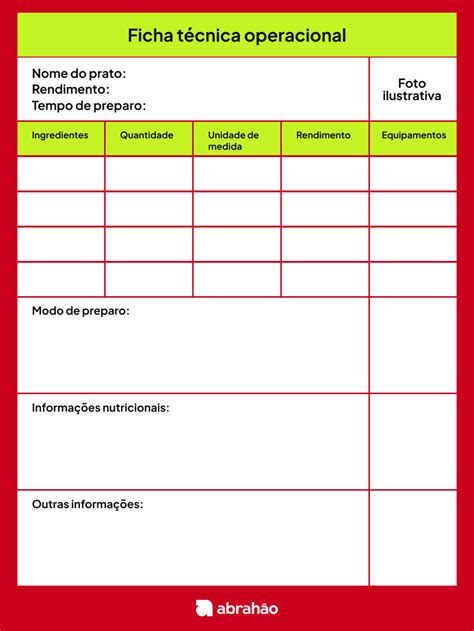 Ficha técnica de restaurante o que é como fazer e modelo