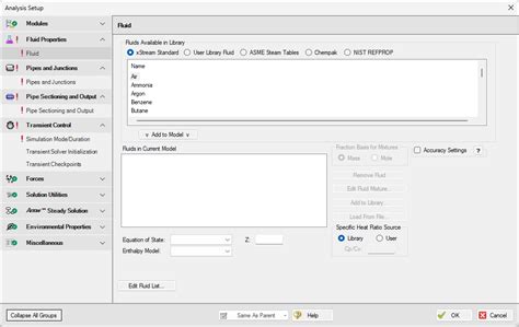 Analysis Setup Overview