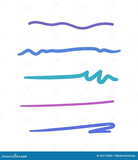 Simple Underlines Stock Illustrations 232 Simple Underlines Stock