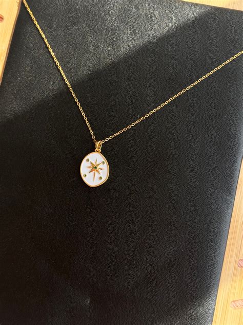 Celestial Compass Pendant Necklace Basic Naari