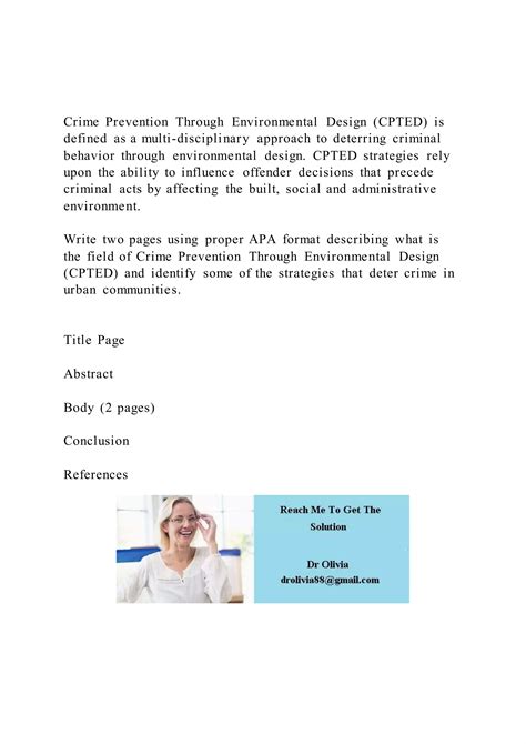 Crime Prevention Through Environmental Design Cpted Is Defined Pdf