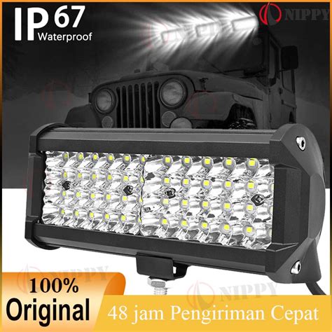 Jual Nippy Lampu Depan Mobil Led Tiga Kayu Empat Baris 24 Manik Manik Mantra Ganda 144w Lampu