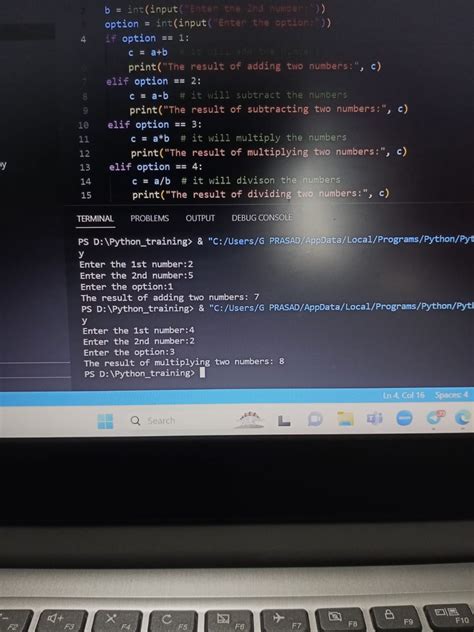 Task12 Practice The Calculator Program Kiran Sagar Pythonlife Gollapalli Prasad