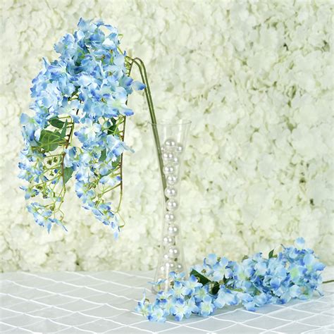 Buy 41 Pack Of 4 Blue Tall Artificial Hydrangea Stems Silk