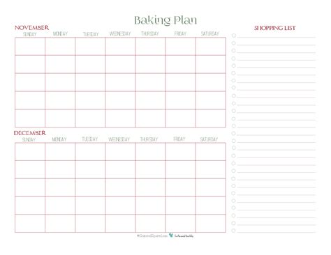 Day 16 Holiday Baking Printables Baking Printables Christmas