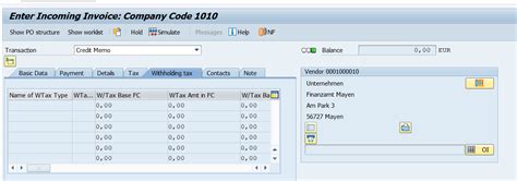 fb60 miro withheld tax not updated grayed out sap community