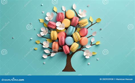Macaroon Tree Edible Work Of Art With Vibrant And Delicate Macaroons An Eye Catching